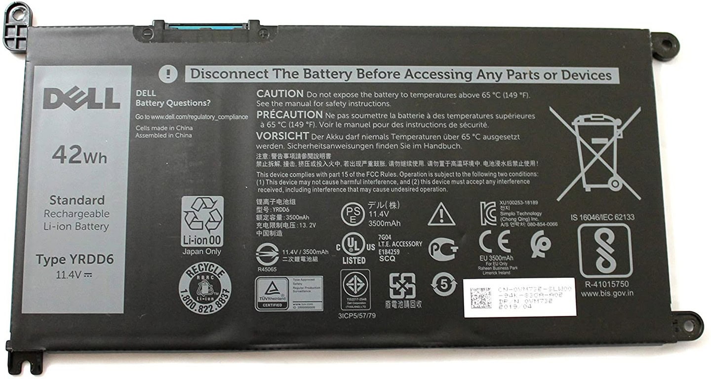 Pin laptop Dell Inspiron 3580 YRDD6