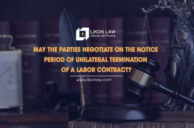 May the parties negotiate on the notice period of unilateral ...